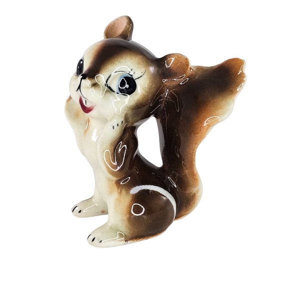Unmarked | Accents | Vintage Squirrel Figurine Ceramic Kitsch Cute ...